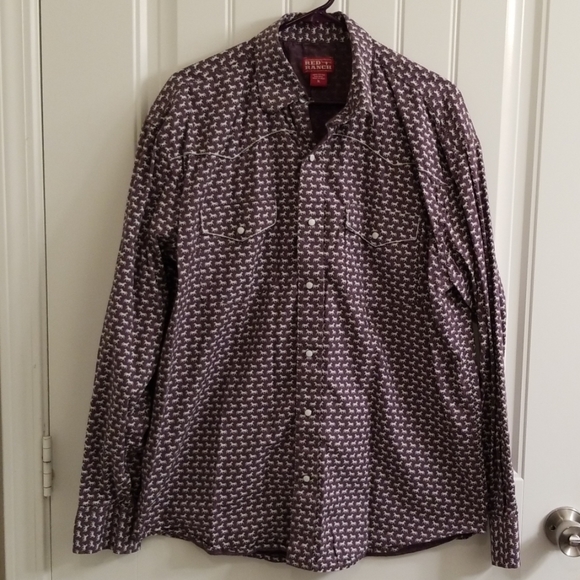 Red Ranch | Shirts | Mens Red Ranch Western Snap Shirt Xl | Poshmark